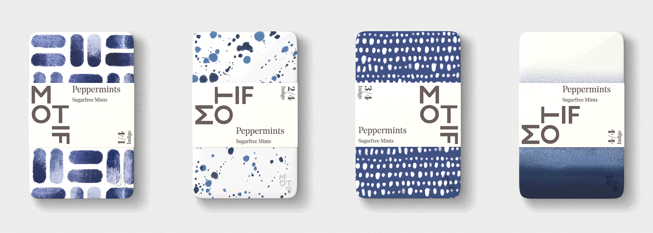 Motif premium pocket-sized mint tins